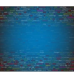Source code screen Royalty Free Vector Image - VectorStock
