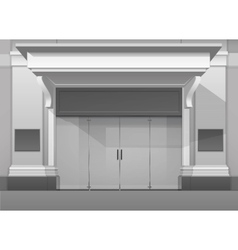 Shop Store Front with Windows Showcase and Door Vector Image