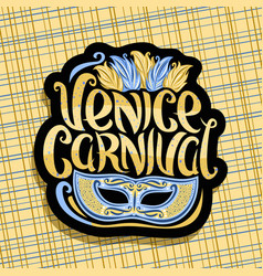Tickets for venice carnival Royalty Free Vector Image
