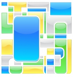 Transparent web buttons Royalty Free Vector Image