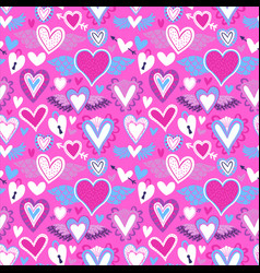 Heart with music headphones cartoon concept Vector Image