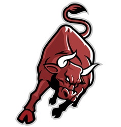 Bull in crossed arm pose and showing the muscles Vector Image