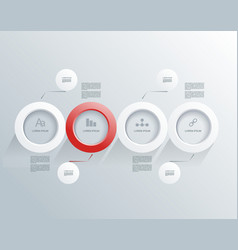 Circle frame infographic Royalty Free Vector Image