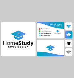 Book house education logo Royalty Free Vector Image