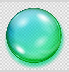 Big transparent light blue sphere Royalty Free Vector Image