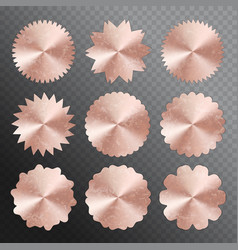 Gradient of rose gold Royalty Free Vector Image