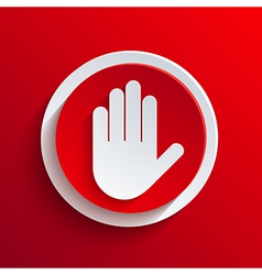 Circle human hand logo image Royalty Free Vector Image