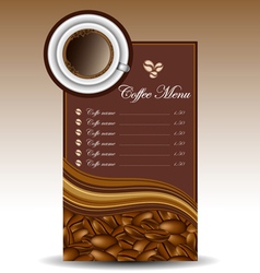 Restaurant cafe menu coffee menu Royalty Free Vector Image