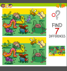 Preschool differences task Royalty Free Vector Image