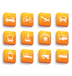 Transportation icons Royalty Free Vector Image