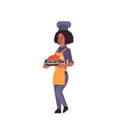 Girl chef Royalty Free Vector Image - VectorStock