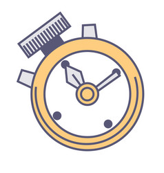 Time stopwatch speed fast clock linear design Vector Image