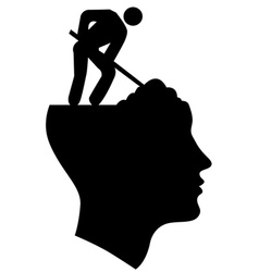 Under Construction Head Royalty Free Vector Image