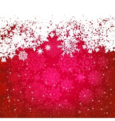 Beautiful red happy Christmas card EPS 8 Vector Image