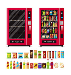 Vintage vending machine advertisement poster Vector Image