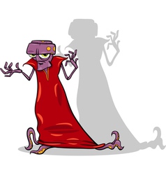 Evil alien cartoon character Royalty Free Vector Image