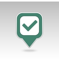 Home icon green map pointer Royalty Free Vector Image