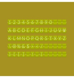 Countdown timer and date calendar scoreboard Vector Image