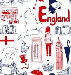 England symbols seamless pattern Royalty Free Vector Image