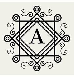 Monogram background design Royalty Free Vector Image