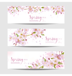 Spring wedding invitation cards set Royalty Free Vector