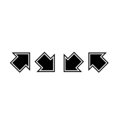 Right arrow symbol icon for web and application Vector Image