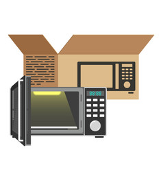 Microwave oven Royalty Free Vector Image - VectorStock