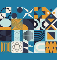 Abstract geo art pattern composition Royalty Free Vector