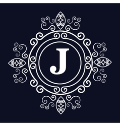 Monogram background design Royalty Free Vector Image