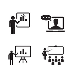 Business training workshop announcement poster Vector Image