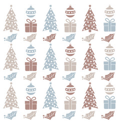Christmas seamless pattern with balls Royalty Free Vector