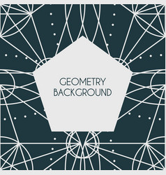 Magic geometry background Royalty Free Vector Image