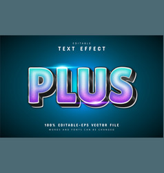 Focus text effect with green gradient Royalty Free Vector