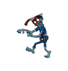Blue zombie Royalty Free Vector Image - VectorStock