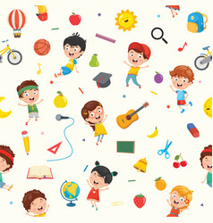Kids playing Royalty Free Vector Image - VectorStock