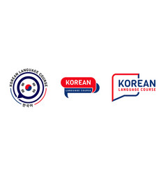 Traditional korean symbols korea pattern Vector Image