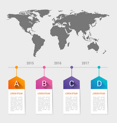 World map pointer marks icon flat web sign symbol Vector Image