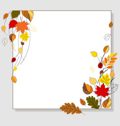 Autumn text box Royalty Free Vector Image - VectorStock