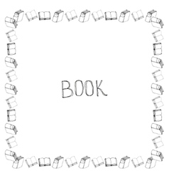 Book doodle frame Royalty Free Vector Image - VectorStock