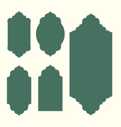 Islamic ramadan shape collection Royalty Free Vector Image