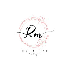 Letters rn logo with a minimalist design Vector Image