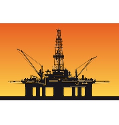 Oil derrick Royalty Free Vector Image - VectorStock