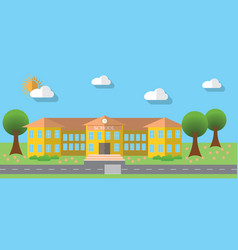School building Royalty Free Vector Image - VectorStock