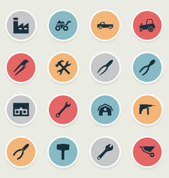 Set of simple build icons Royalty Free Vector Image