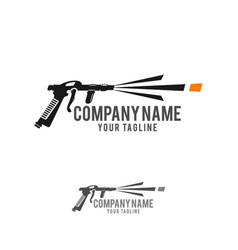Spray gun logo Royalty Free Vector Image - VectorStock