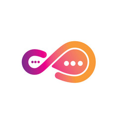 Infinity logo template Royalty Free Vector Image
