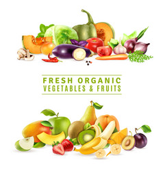 Healthy fresh produce vegetables Royalty Free Vector Image