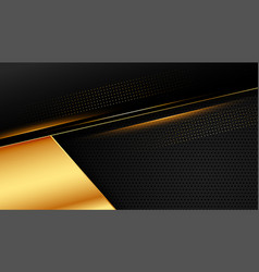 Abstract golden lines luxury dark background Vector Image