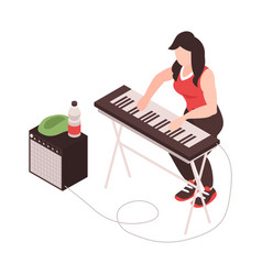 Street music band composition Royalty Free Vector Image