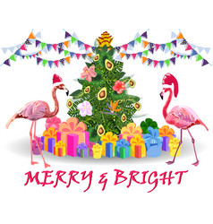 Colorful tropical template Royalty Free Vector Image